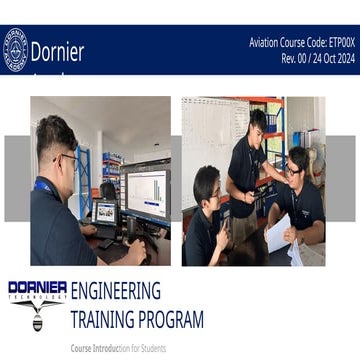 Introduction to engineering training program | PPTX