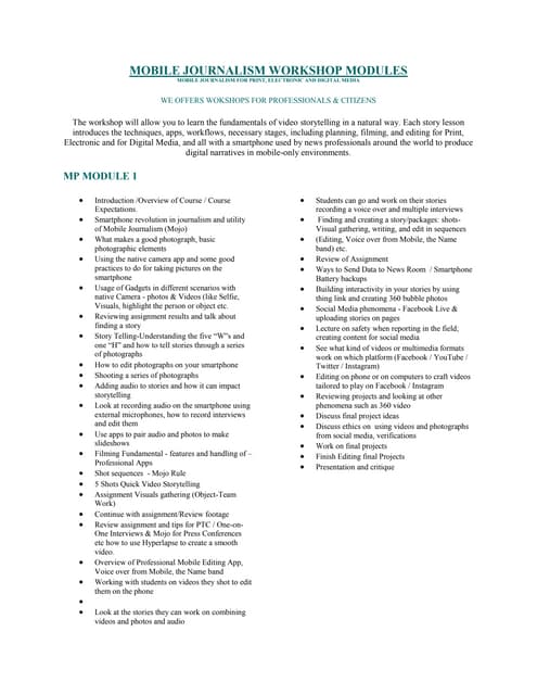 Mobile Journalism Lecture............pptx