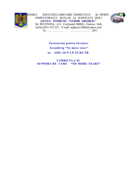 Planificare dirigentie | PDF