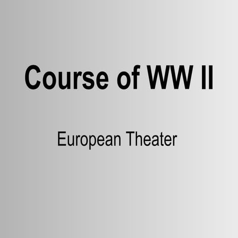 US CH 24 World War II (Europe) | PPTX