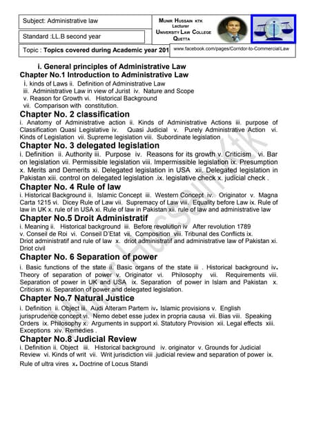 Course outline | DOC