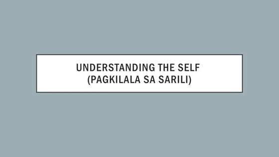 Self awareness PPT | PPT
