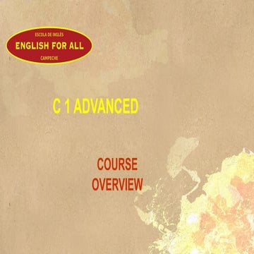 C1 advanced brief preparation course overview | PPTX