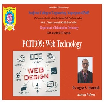 Web Technology, Web Technology Syllabus Overview | PPTX