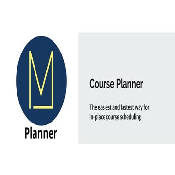 Course planner presentation #2 | PPT