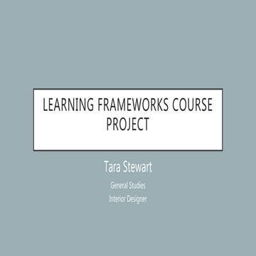 Learning frameworks final project | PPTX