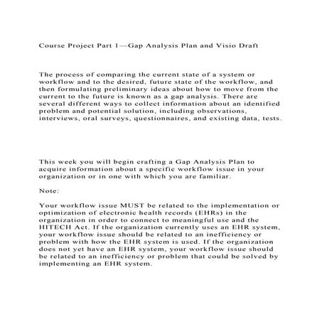 Course Project Part 1—Gap Analysis Plan and Visio DraftThe.docx