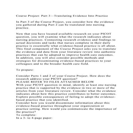 Course Project Part 3—Translating Evidence Into PracticeIn Part.docx