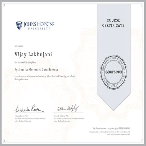 Python for genomic data science | PDF