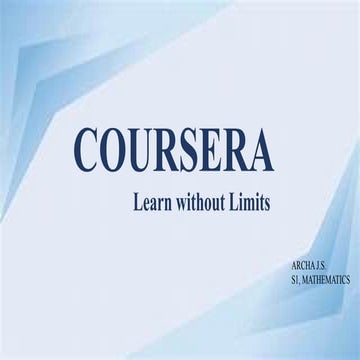 Coursera | PPT