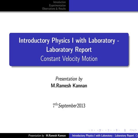 Coursera - Introductory Physics I with Laboratory - Laboratory Report ...