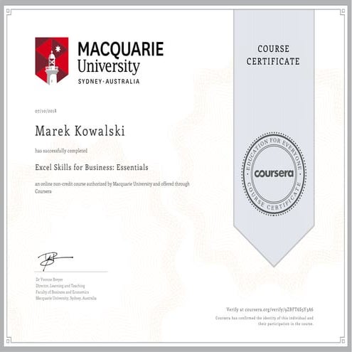 Excel Skills for Business: Essentials | PPT