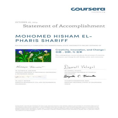 Coursera cic 2014 | PDF