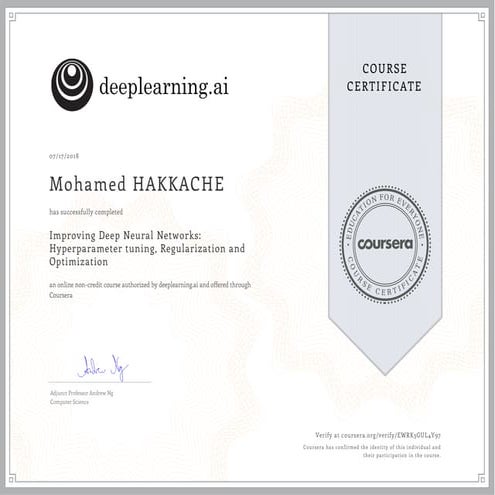 Improving Deep Neural Networks Hyperparameter Tuning Regularization And Optimization Ppt