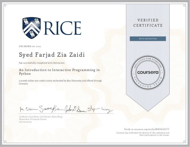 An Introduction To Interactive Programming In Python 2013