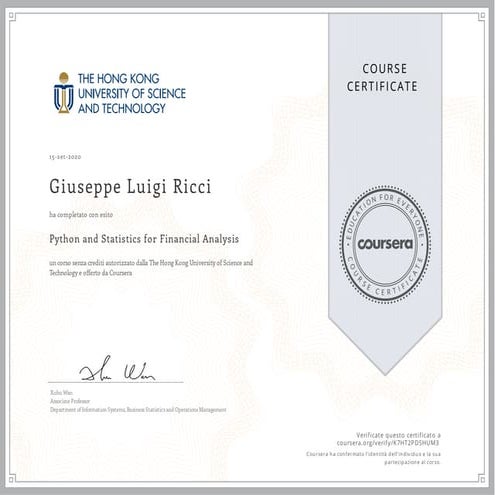 Python and Statistics for Financial Analysis | PDF