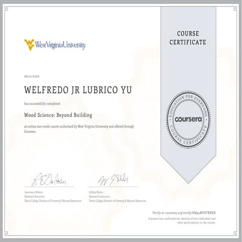 Coursera SAMPLE CERTIFICATE | PDF