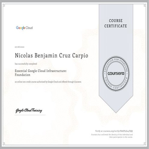 Essential Google Cloud Infrastructure Foundation | PDF