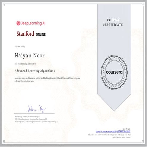 Advanced Learning Algorithms Pdf