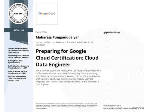 From Data to Insights with Google Cloud Platform Specialization ...
