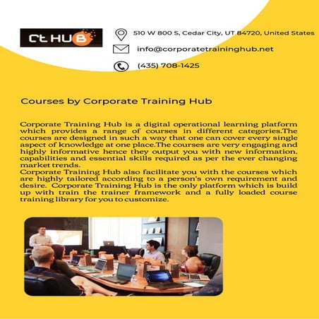 Courses by corporate training hub.pdf