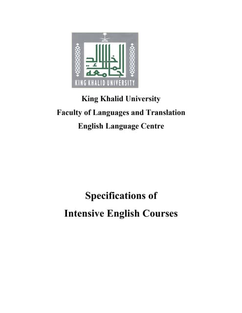 Outline of Intensive Reading Course for College STudents | PDF