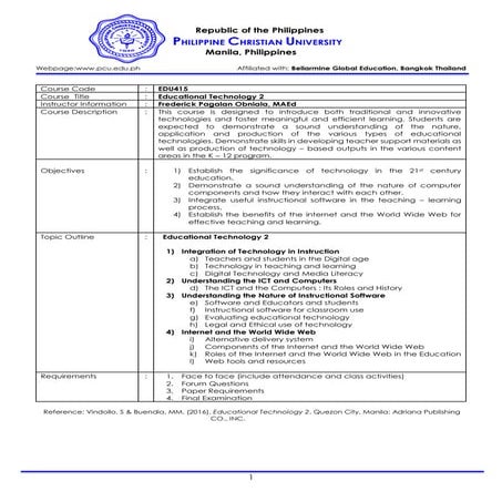 Educational Technology 2 | PDF