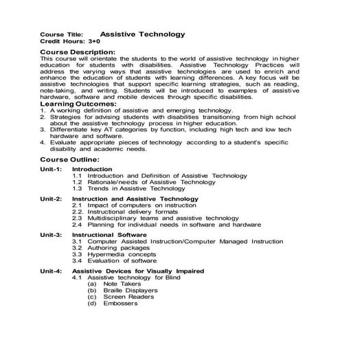 Course Title Assistive Technology.docx