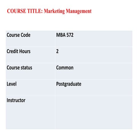 Fundamentals of Marketing Course Outline.doc