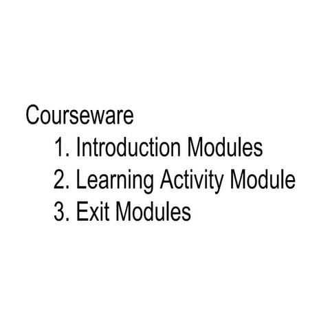 Courseware | PPT