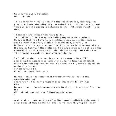 Coursework 2 (20 marks)IntroductionThis coursework builds on t.docx