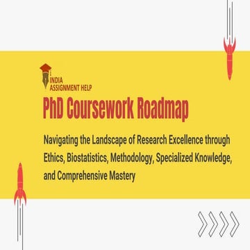 PhD Coursework Roadmap PDF/PPT Navigating Research Excellence | PPTX