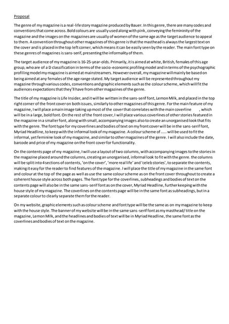 Codes and conventions of a fashion magazine - final | DOCX