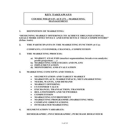 Course wrap up --- key takeaways - session 20 | PDF