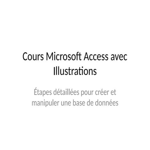 initiation_a_access microsoft office access | PDF