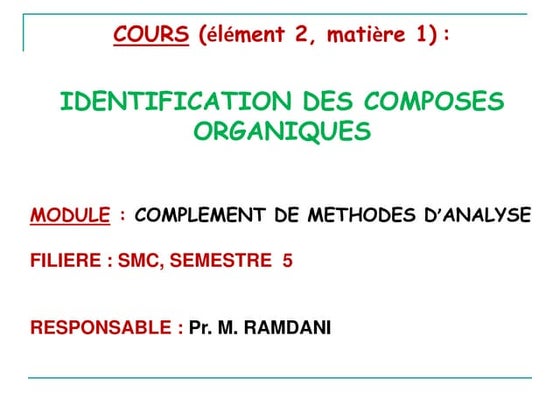 Présentation spectroscopie infrarouge (IR) | PDF