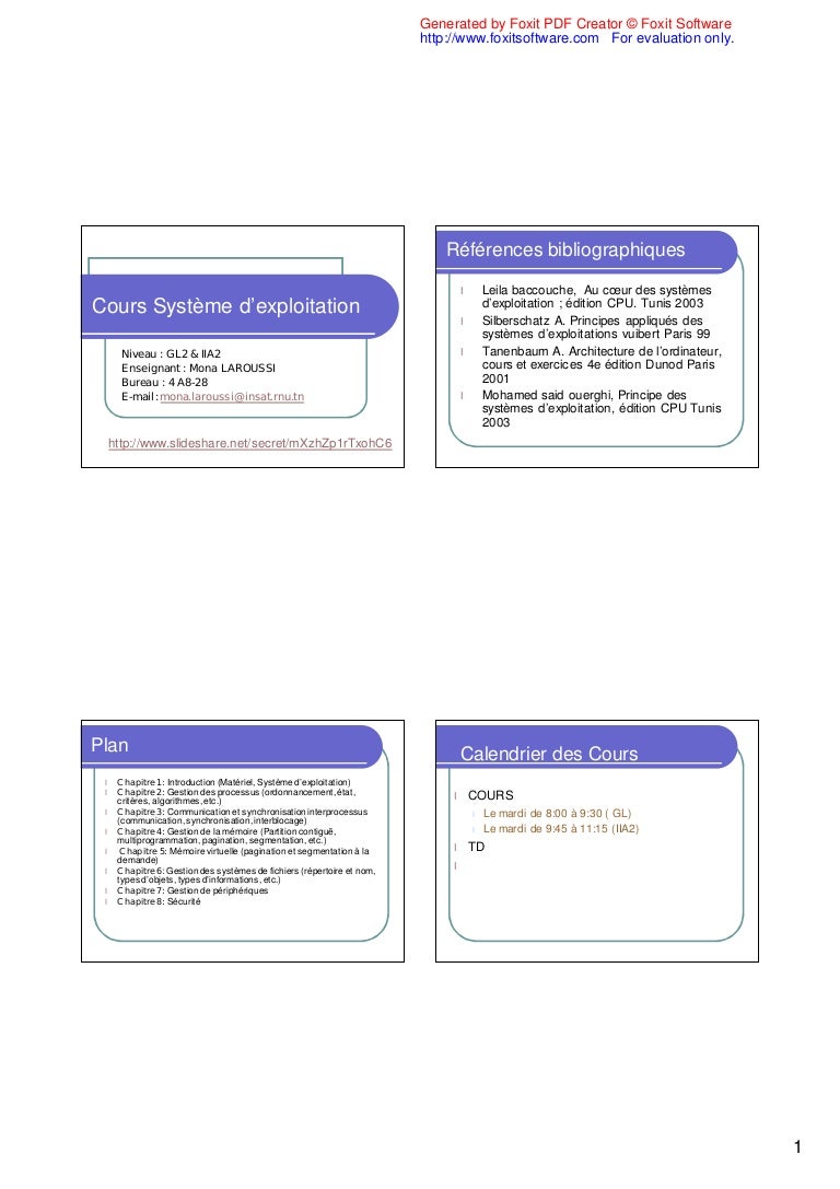 Introduction aux systèmes d`exploitation des ordinateurs Système