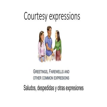 Courtesy expressions | PPTX