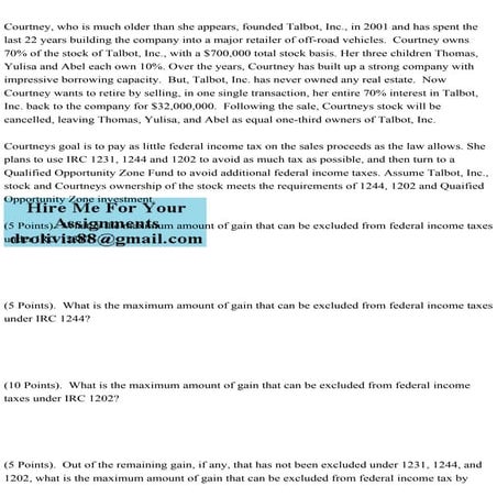 Courtney, who is much older than she appears, founded Talbot, Inc., .pdf