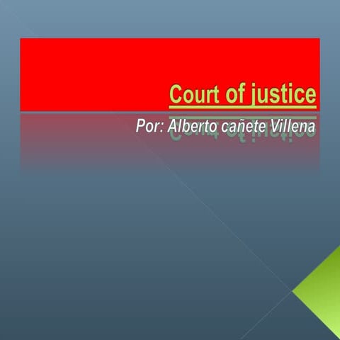 Court of justice | PPT
