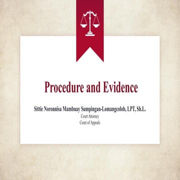 Court procedure in the court hdhdhhsjsjdjdj | PPTX