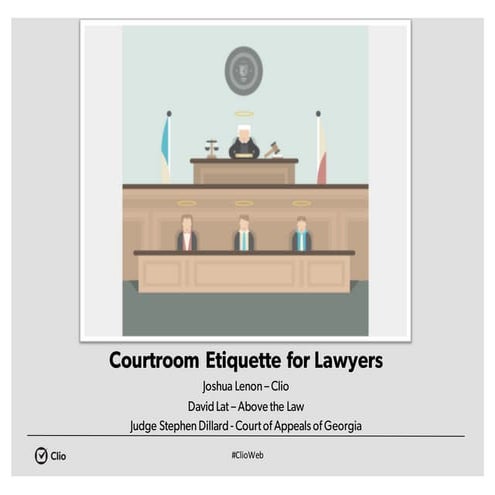 Courtroom Etiquette for Lawyers | PDF