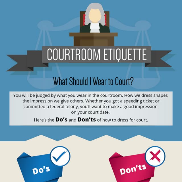 Courtroom etiquette infographic | PDF