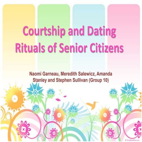 Courtship And Dating Rituals Of Senior Citizens | PPTX