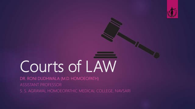 Types of courts | PPTX