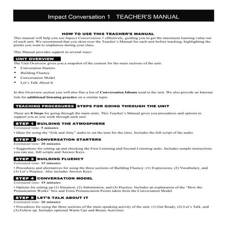 INTRODUCTION CONVERSATION 1 | PDF