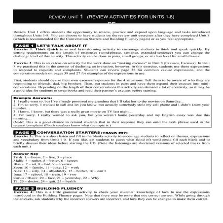 CONVERSATION 1-PART 1 | PDF