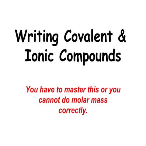 Covalent and ionic review do this first!!! | PPT