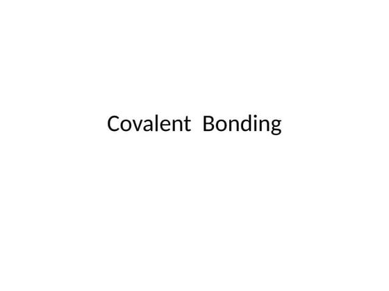 Chemical Bonding presentation GCSE ionic and covalent | PPTX
