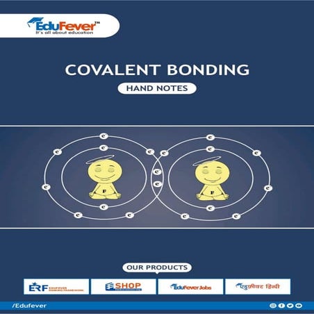 Covalent Bonding - Chemistry Handwritten Notes | PDF